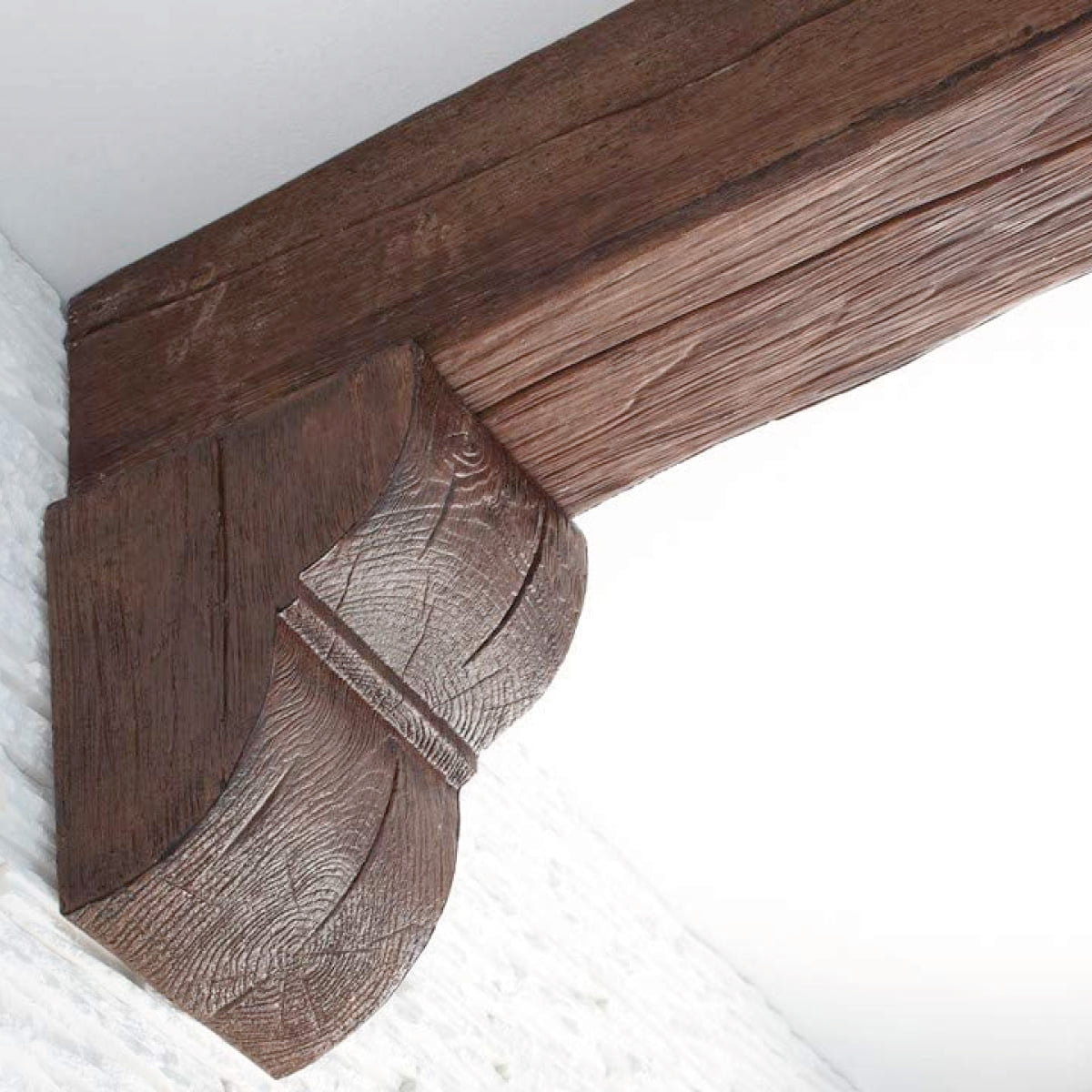 Viga Decorativa Imitação Madeira Nogueira Poliuretano NOMABEAM®